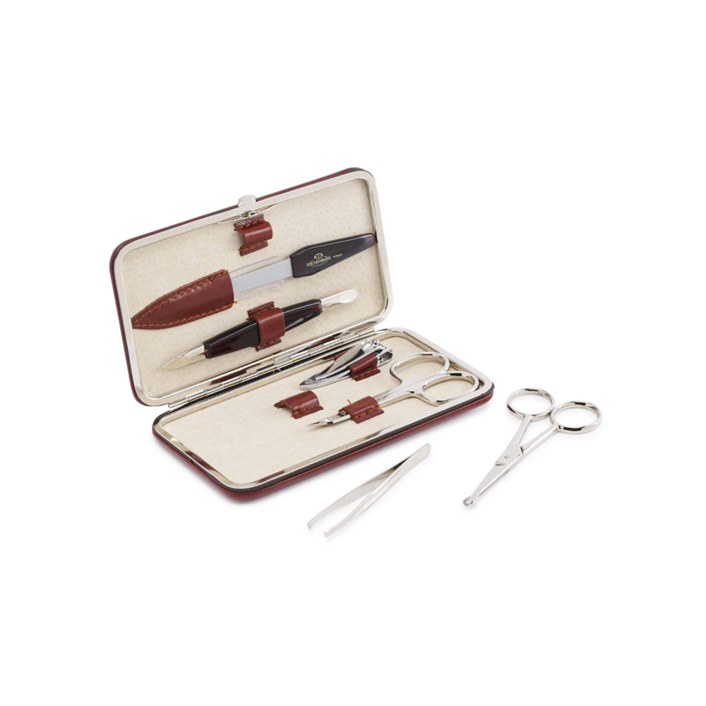 Large Manicure Set | 6 Piece Manicure Set | Mens Manicure Set Leather ...